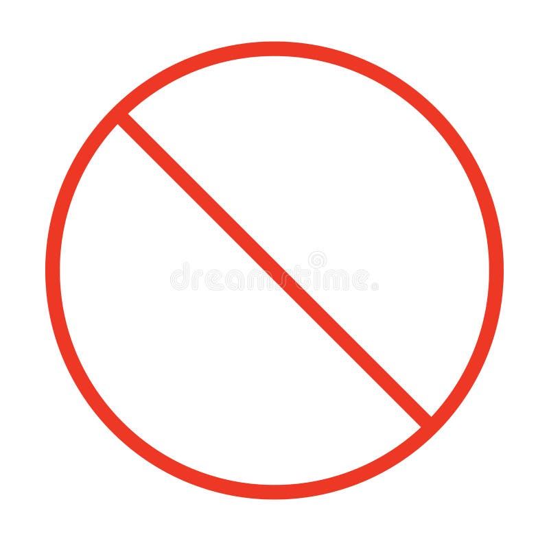 Forbidden Icon Design Vector, Red Color, White Background Stock Vector ...