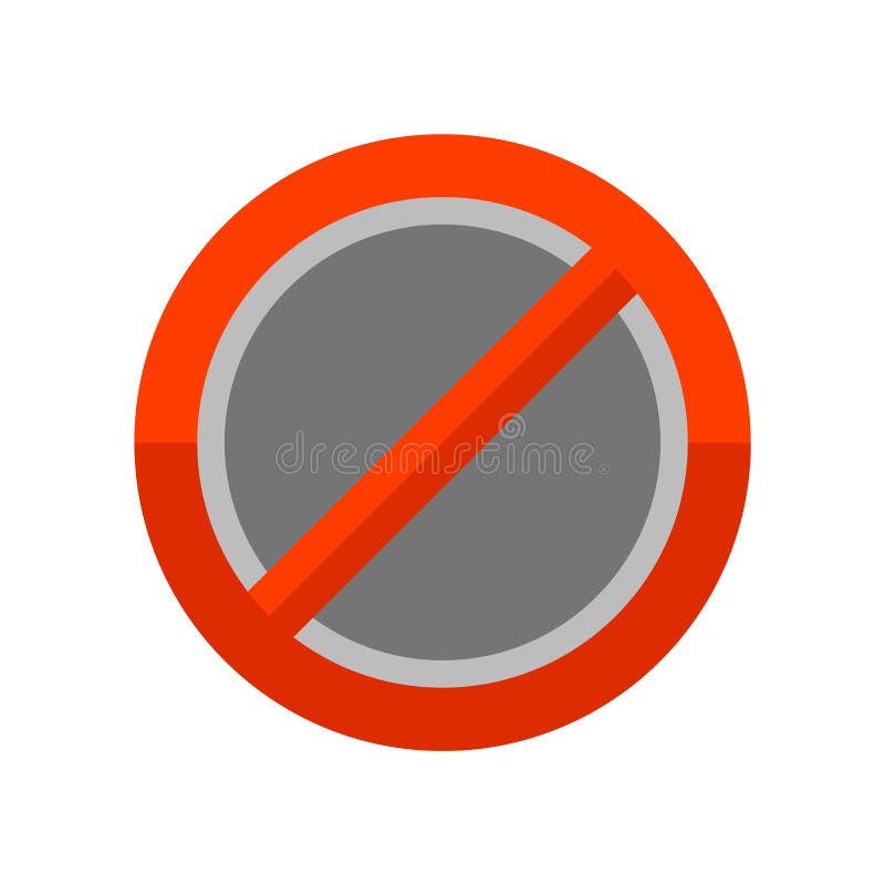 Forbidden Icon Vector Sign and Symbol Isolated on White Background ...
