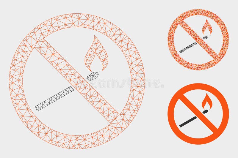 Fire Forbidden Sign In Red Crossed Out Circle Stock Vector ...