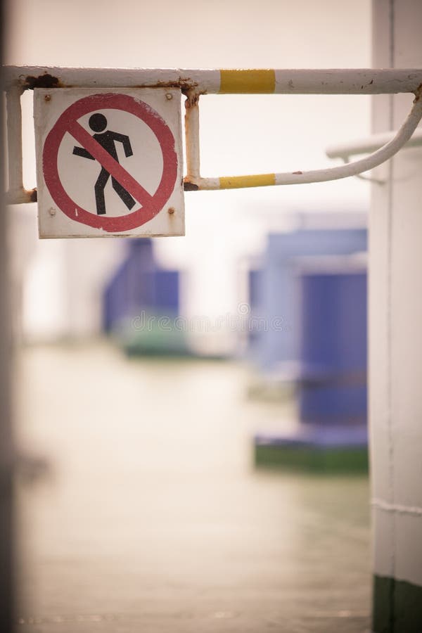 Forbidden passage sign stock image. Image of enter, trespassing - 83937849
