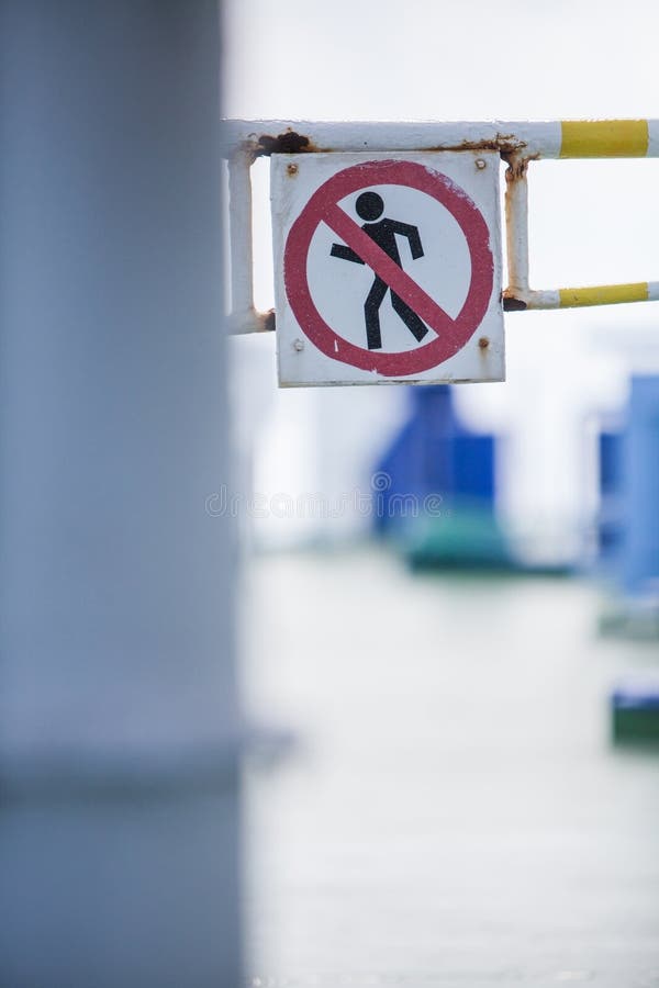 Forbidden passage sign stock image. Image of enter, trespassing - 83937849
