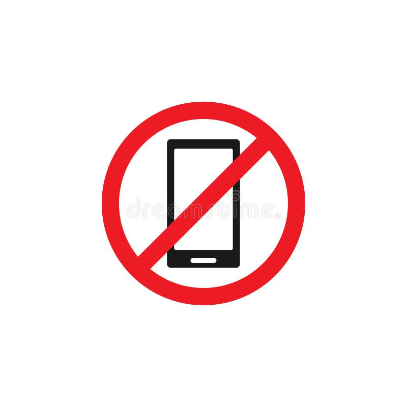 Forbidden Phone Icon Design Template Vector Isolated Stock Vector ...