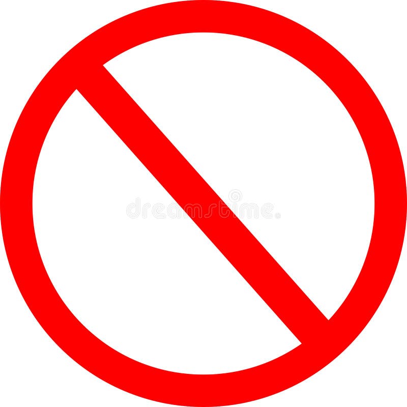 Forbidden Sign stock illustration. Illustration of rule - 6921517