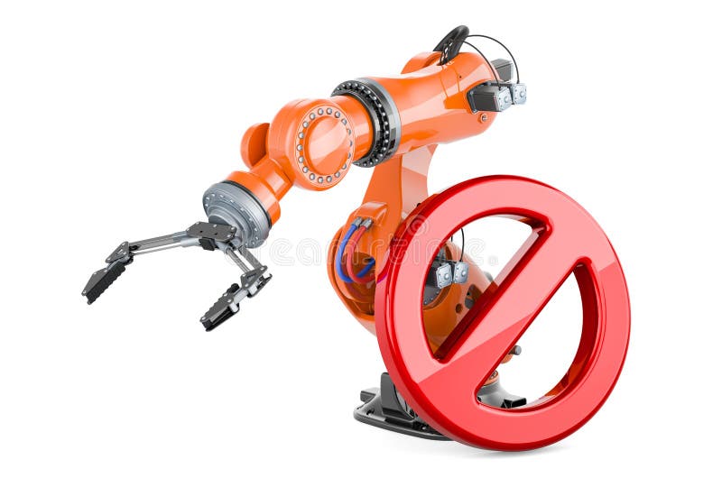 Forbidden Sign with Radiation Symbol, 3D Rendering Stock Illustration ...