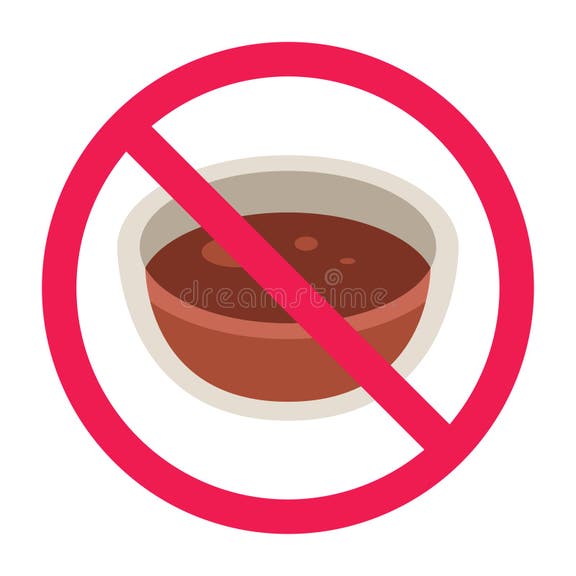 Forbidden Sign with Soy Sauce Icon, No Soy Sauce Allowed Sign, Soy ...
