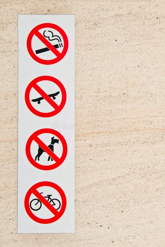 Forbidden signs stock photo. Image of notice, prohibited - 27829532