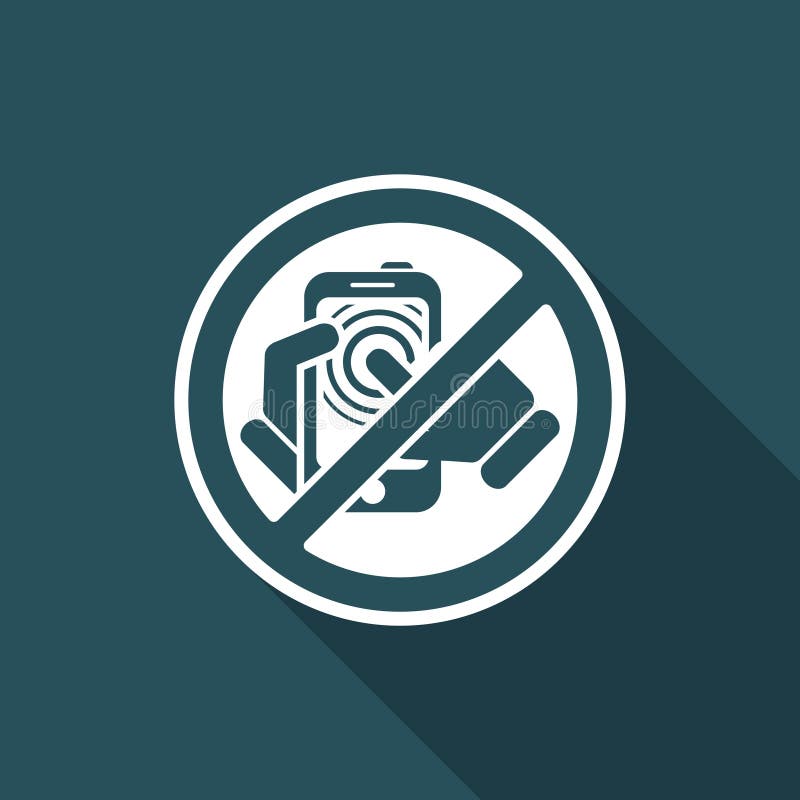 Forbidden phone icon stock vector. Illustration of attention - 118519487