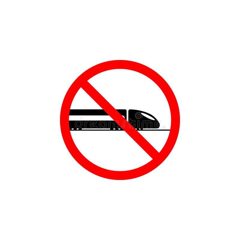 Forbidden Train Icon on White Background Can Be Used for Web, Logo ...