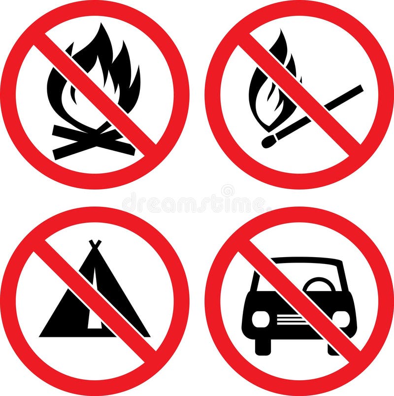 Forbidding Vector Signs stock vector. Illustration of danger - 17379700