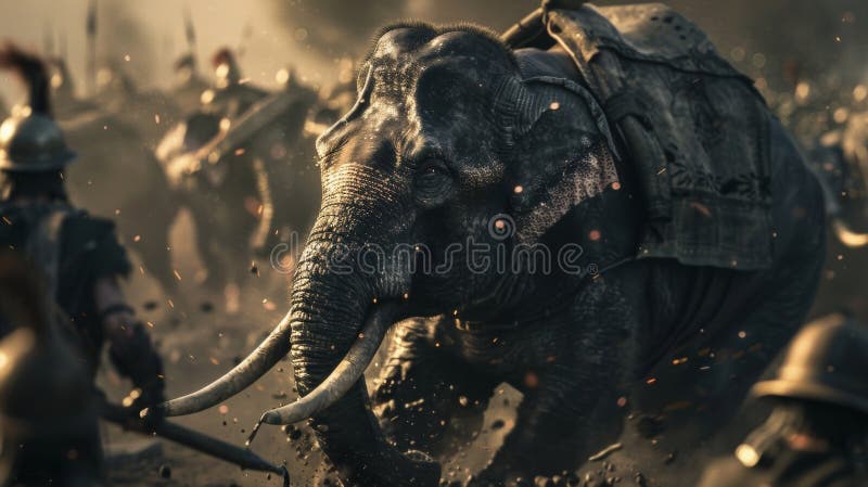 The Force of a Charging War Elephant Could Easily Break through Enemy ...