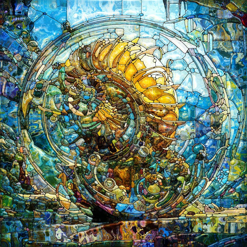 The Force of Elemental Radiance Stock Illustration - Illustration of ...