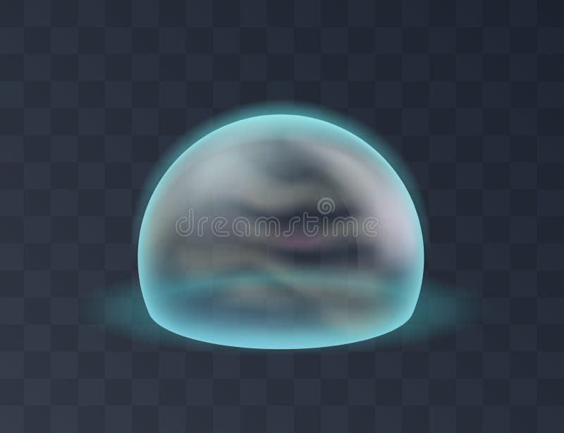 Force Sphere Futuristic Technology Barrier Stock Vector - Illustration ...