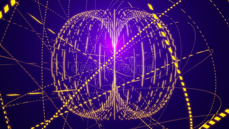Force field magnetic lines stock video. Video of particles - 334824861