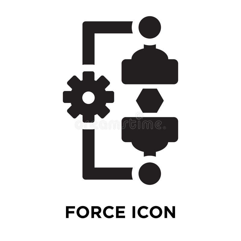 Force Icon Vector Isolated On White Background, Logo Concept Of Stock ...