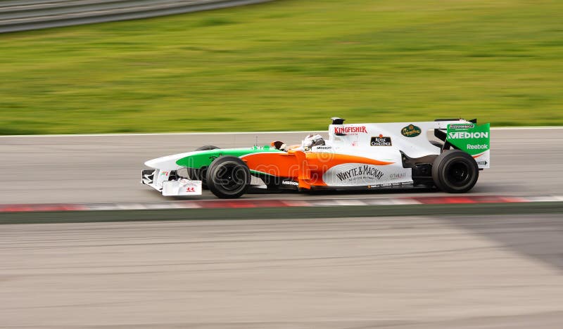 Force India Formula 1 at Monza Driven by Sergio Perez Editorial Photo ...
