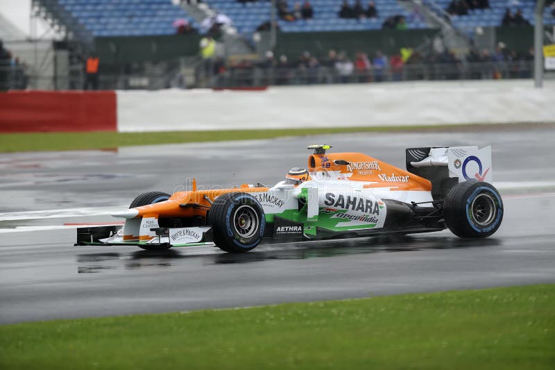 Force India Formula 1 at Monza Driven by Sergio Perez Editorial Stock ...