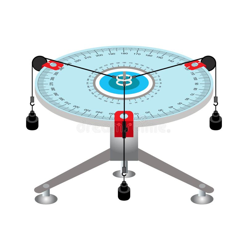 Force Table Engineering Equipment. Vector Illustration. Stock Vector ...
