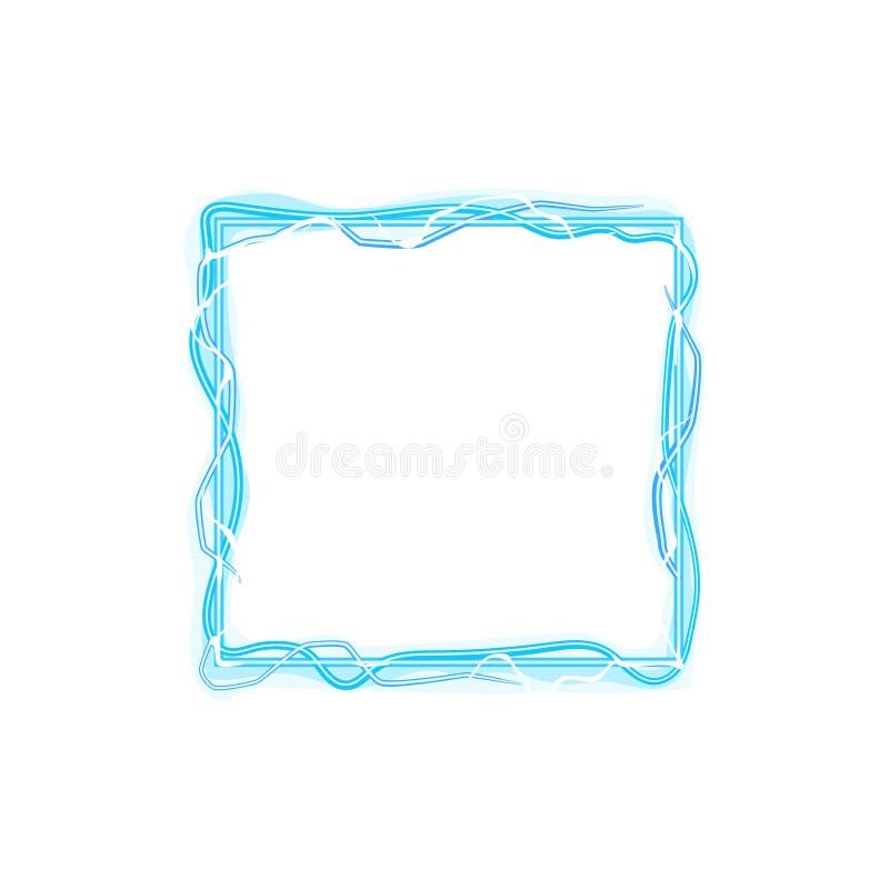 Force Thunder Frame Cartoon Vector Illustration Stock Vector ...