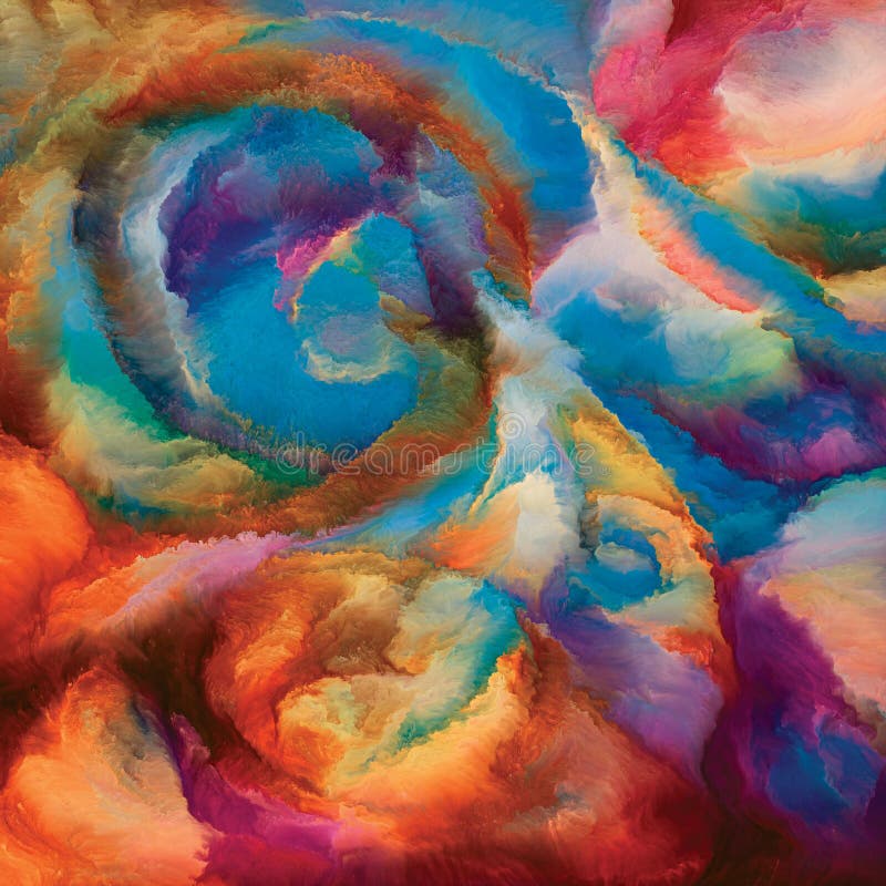 The Force of Vibrant Textures Stock Illustration - Illustration of ...