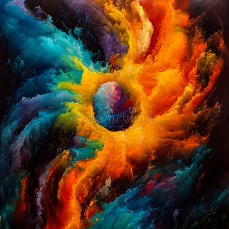 The Force of Vibrant Textures Stock Photo - Image of artistic ...