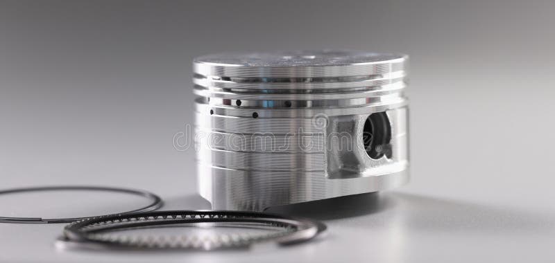 Forcer and Piston Rings, Internal Combustion Engine Stock Photo - Image ...