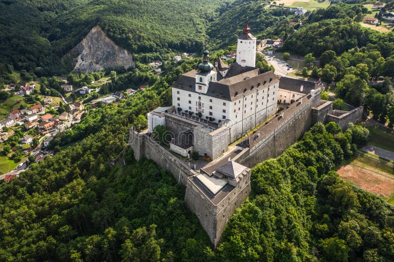 Forchtenstein Castle in Burgenland, Austria Stock Photo - Image of ...