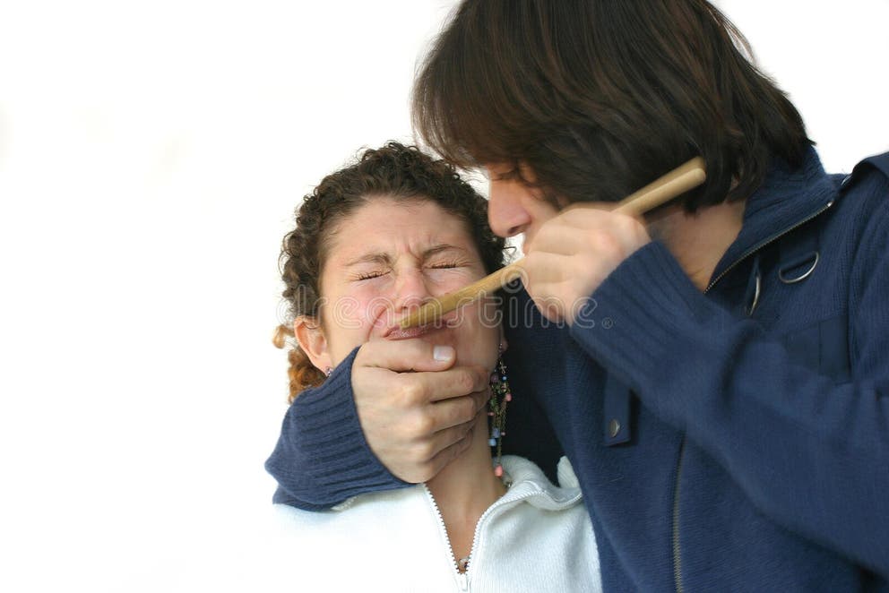 Forcing it on you! stock photo. Image of cooking, lovers - 319376