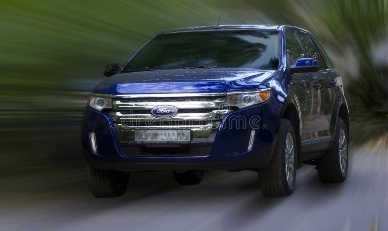 Ford Blue Logo Black Background Editorial Image - Image of background ...