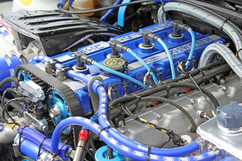 Ford Cosworth Engine editorial stock image. Image of industry - 25707864
