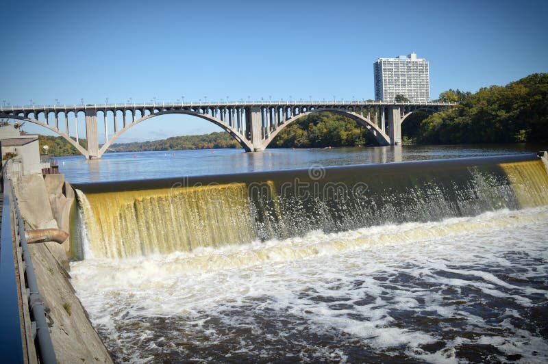Ford Dam stock photo. Image of natural, background, calm - 80105204