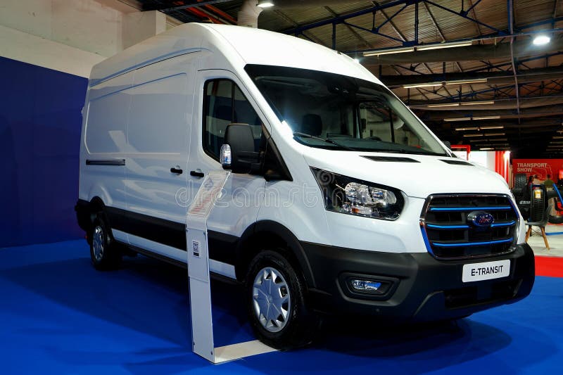 FORD E-TRANSIT Van 2023 - Athens, Greece Editorial Stock Photo - Image ...