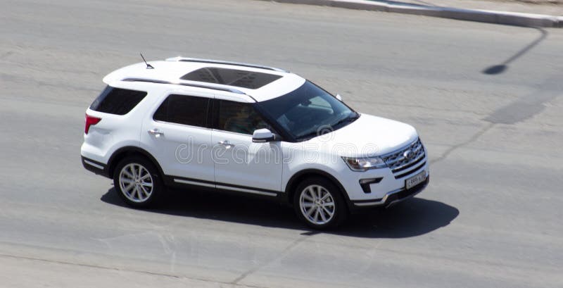 Ford Explorer Rides on the Road Editorial Photography - Image of evoque ...