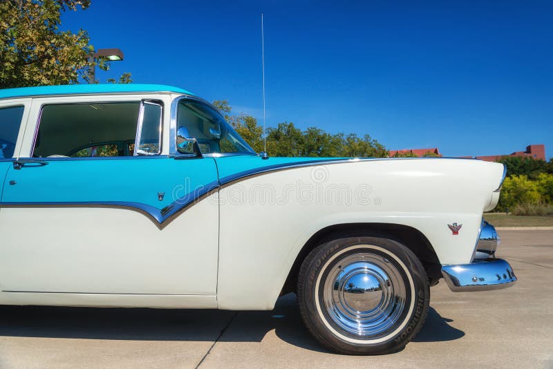 Red 1955 Ford F-100 Pickup Truck Editorial Stock Image - Image of ...