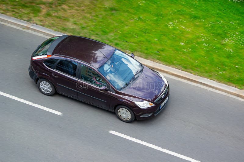 Ford Focus Mk2 Hatchback Car with Motion Blur Effect Editorial Stock ...