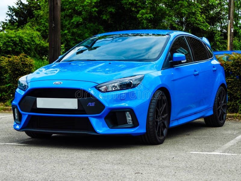 2016 Ford Focus RS - Nitrous Blue Editorial Stock Image - Image of ...