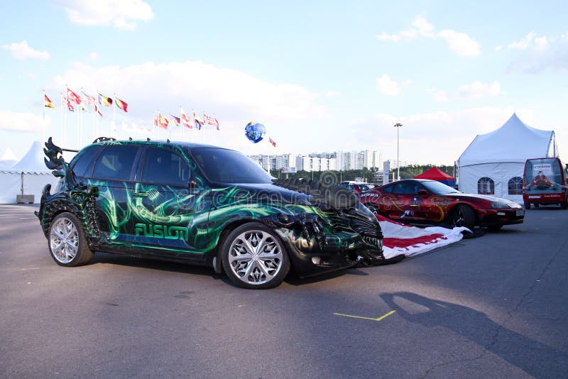 Ford Fusion tuning editorial stock photo. Image of custom - 21068093