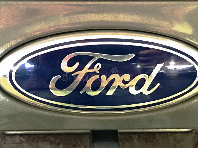 Ford logo editorial stock photo. Image of autos, symbol - 222906993