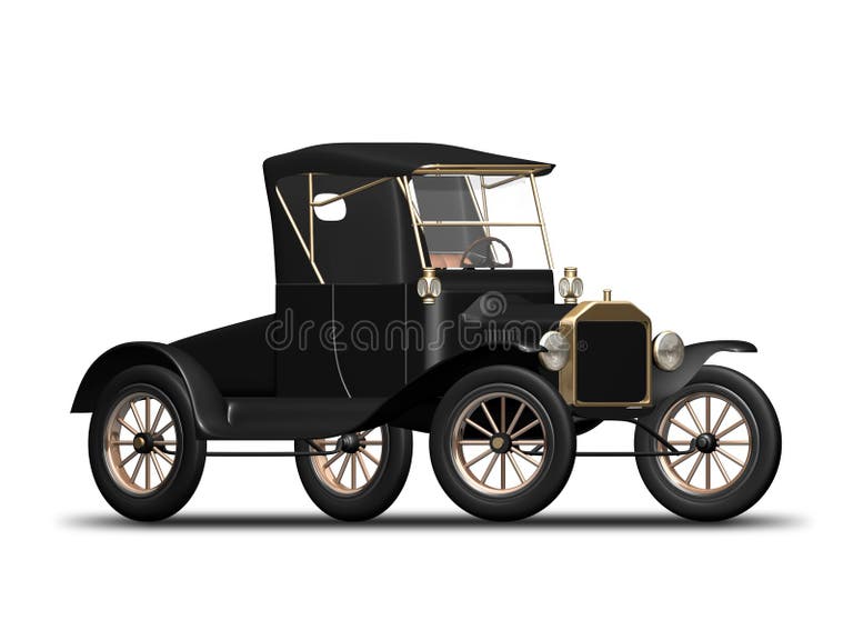 Vintage Ford Model T Car Stock Illustrations – 61 Vintage Ford Model T ...