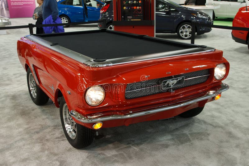 Ford Mustang As a Pool Table Editorial Stock Image - Image of table ...