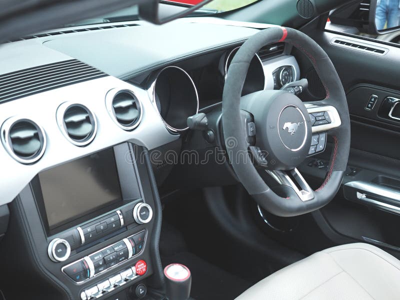 Ford Mustang -interesting Racing Car Cockpit Editorial Photo - Image of ...