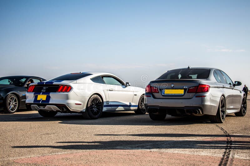 Ford Mustang on the Race Track B.b Editorial Photo - Image of closeup ...