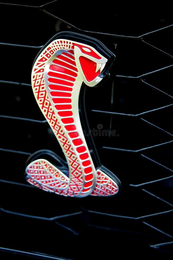 Ford Mustang Shelby Cobra Emblem Editorial Photography - Image of ...