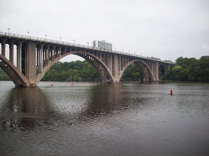 Ford Parkway Bridge in Minnesota Stock Photo - Image of lock, paul ...
