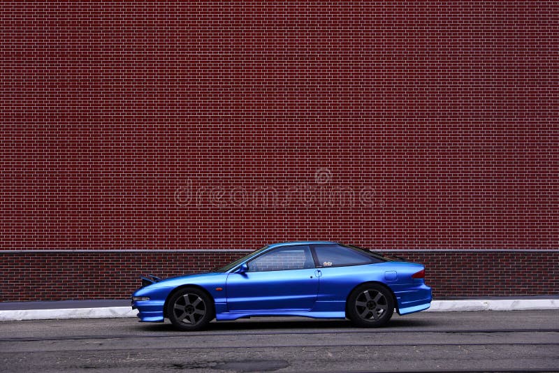 Ford Probe Blue stock photo. Image of classic, road - 142102004