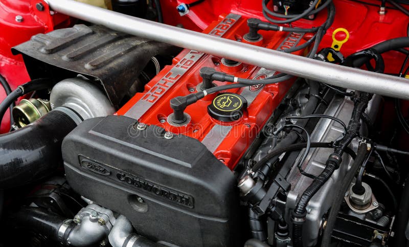 Ford Sierra Cosworth YB Engine Editorial Stock Image - Image of close ...