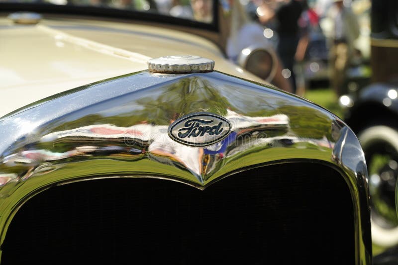 Ford Sign at an Oldtimer Meeting Editorial Stock Image - Image of event ...