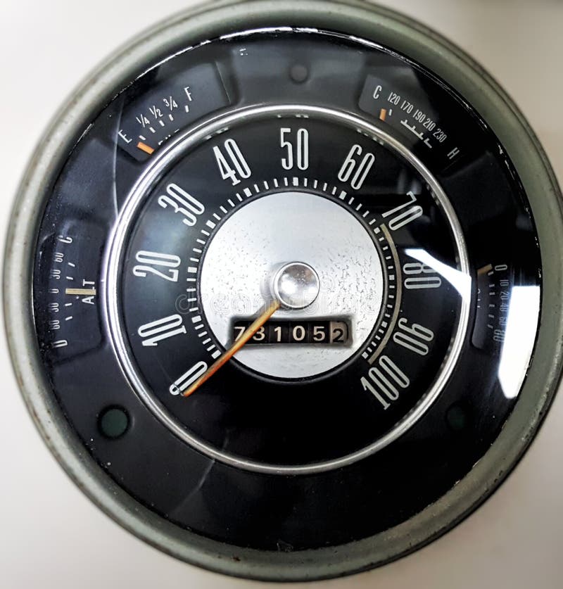 68 Ford Speedometer stock photo. Image of carribean - 104289314