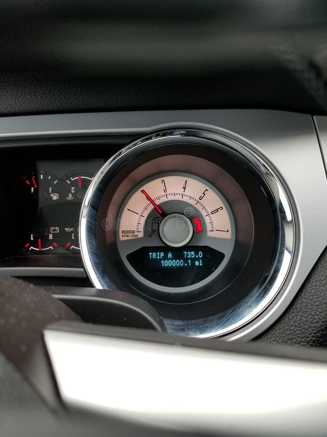 Ford Speedometer at 100000 Miles Stock Image - Image of ford ...