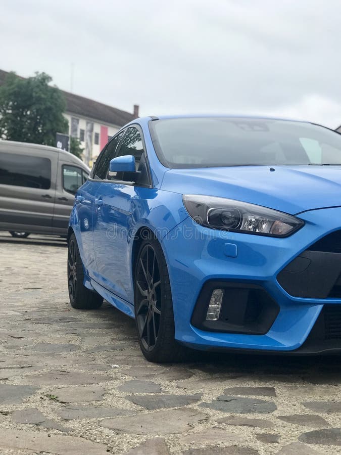 Ford ST stock photo. Image of blue, horse, power, ford - 152332176