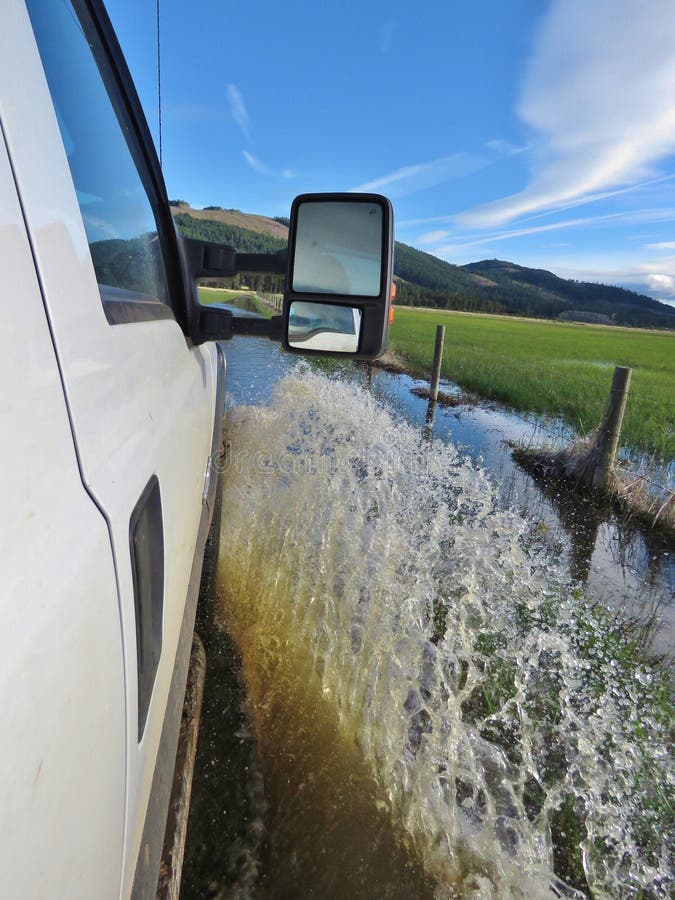 Ford taking on the Flood stock image. Image of super - 90371651